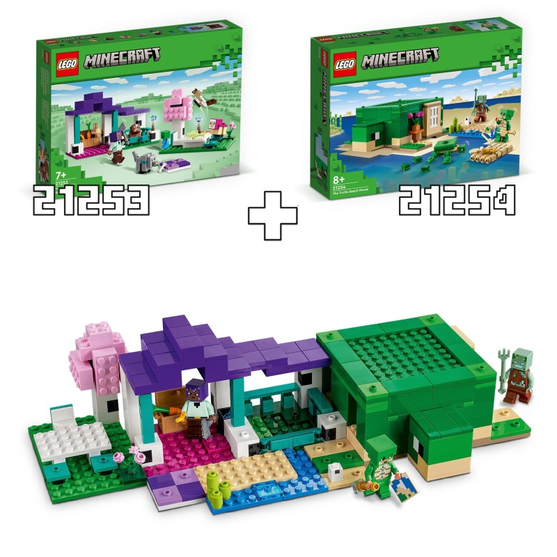 LEGO 21253 Minecraft El Santuario de Animales, Minifiguras de Personaje Efe